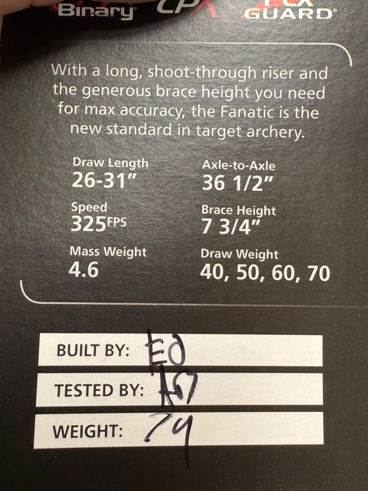 Bowtech Fanatic | eBay