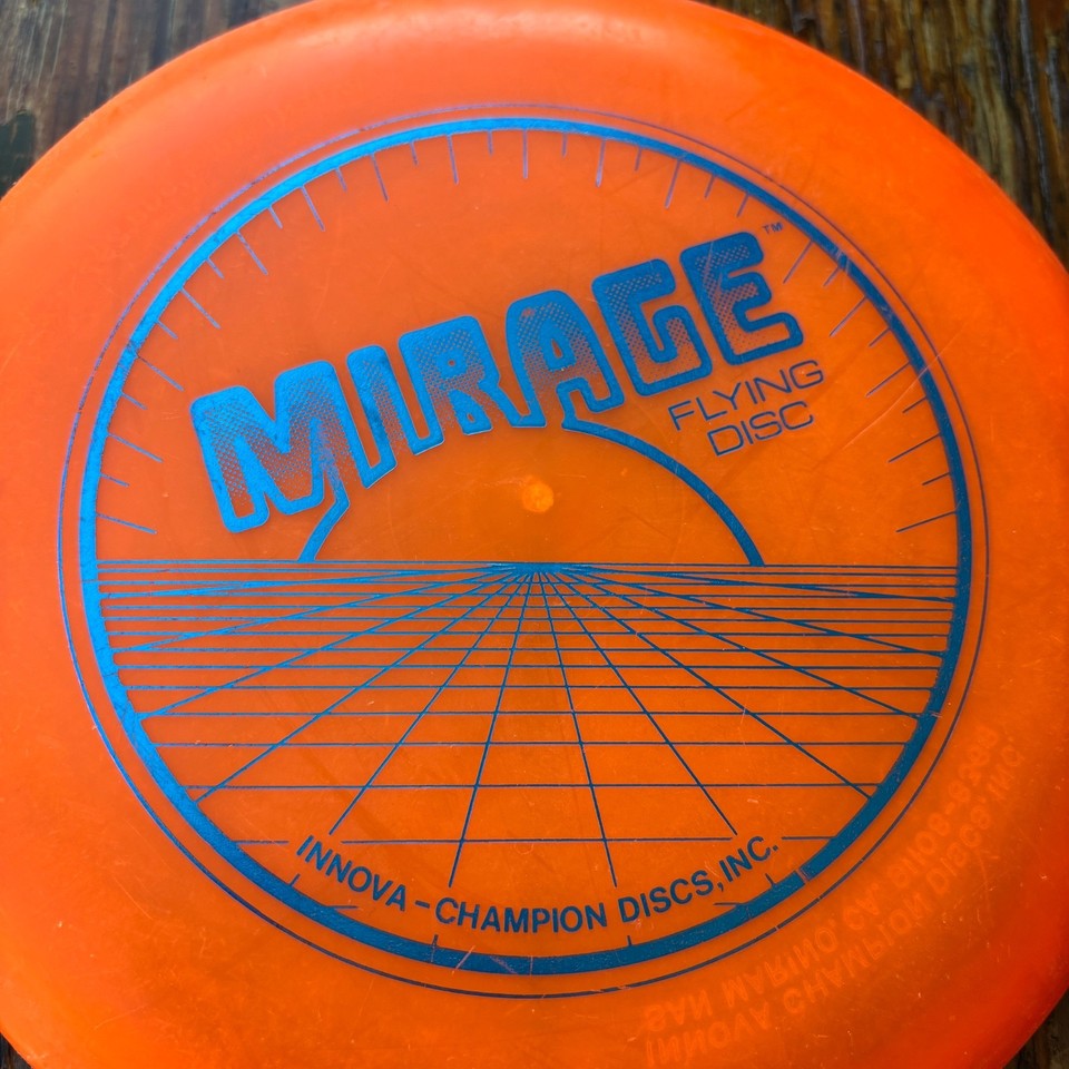 Innova DX Mirage PFN Patent # Circle Stamp Orange Vintage Disc Golf 115 ...