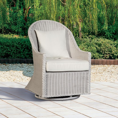 Binne Outdoor Seating Swivel Patio Lounge Chair for Backyard, Porch ...