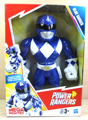 Playskool Heroes Mega Mighties Power Rangers Blue Ranger 10" Figure New ...