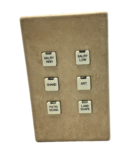 LiteTouch/Savant 6-Button Metro Keypad Dimmer (Custom painted faceplate ...