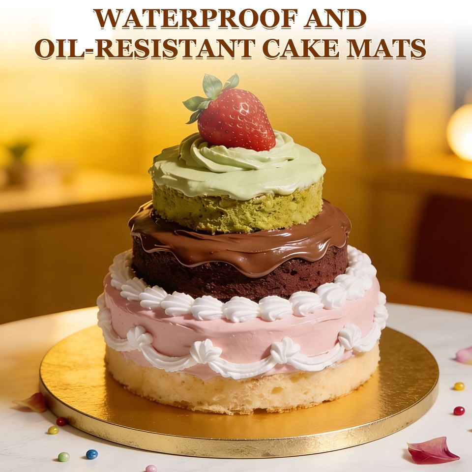 6 Pcs Cake Boards, 12 Inch Round Cake Drums Circle Cardboard Base ...