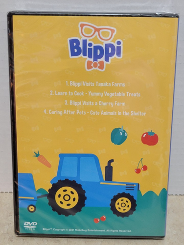 Blippi Goes To The Farm DVD Tractor Cherry Farm Vegetables Shelter Pets ...