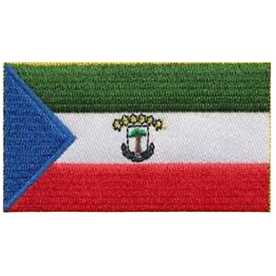 Equatorial Guinea Flag Iron On Patch Embroidered Sew On Applique | eBay ...