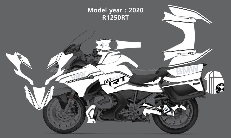 BMW R1250RT / R1200RT motorcycle stickers decals graphics set | eBay