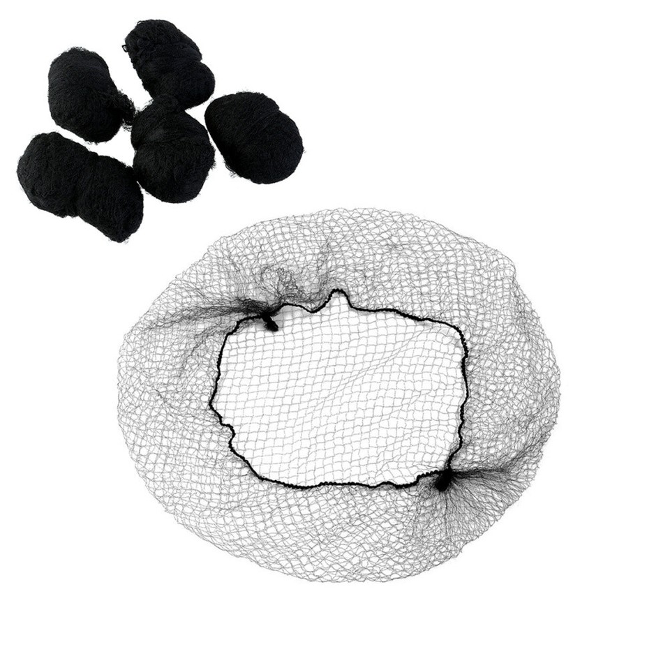 100PCS Hair Nets Hairnets for Work Catering Food Production Elastic to ...