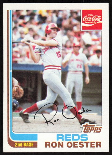 1982 Topps Coca-Cola Cincinnati Reds #16 Ron Oester - FREE SHIPPING | eBay