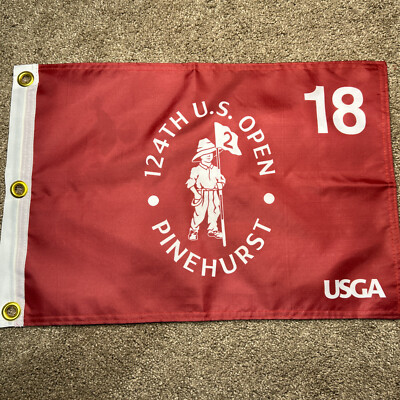 2024 US OPEN PINEHURST USGA PGA TOUR PIN FLAG W GROMMETS FREE SHIP ...