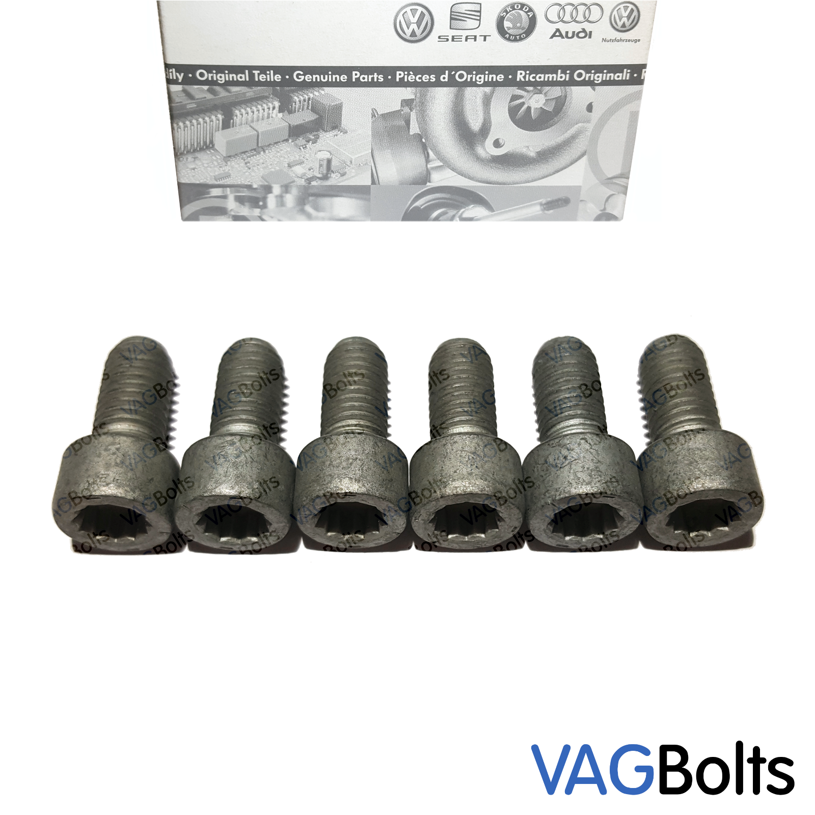 6x Genuine VW AUDI CV Driveshaft Axle to Gearbox Spline Bolt M10x20 ...
