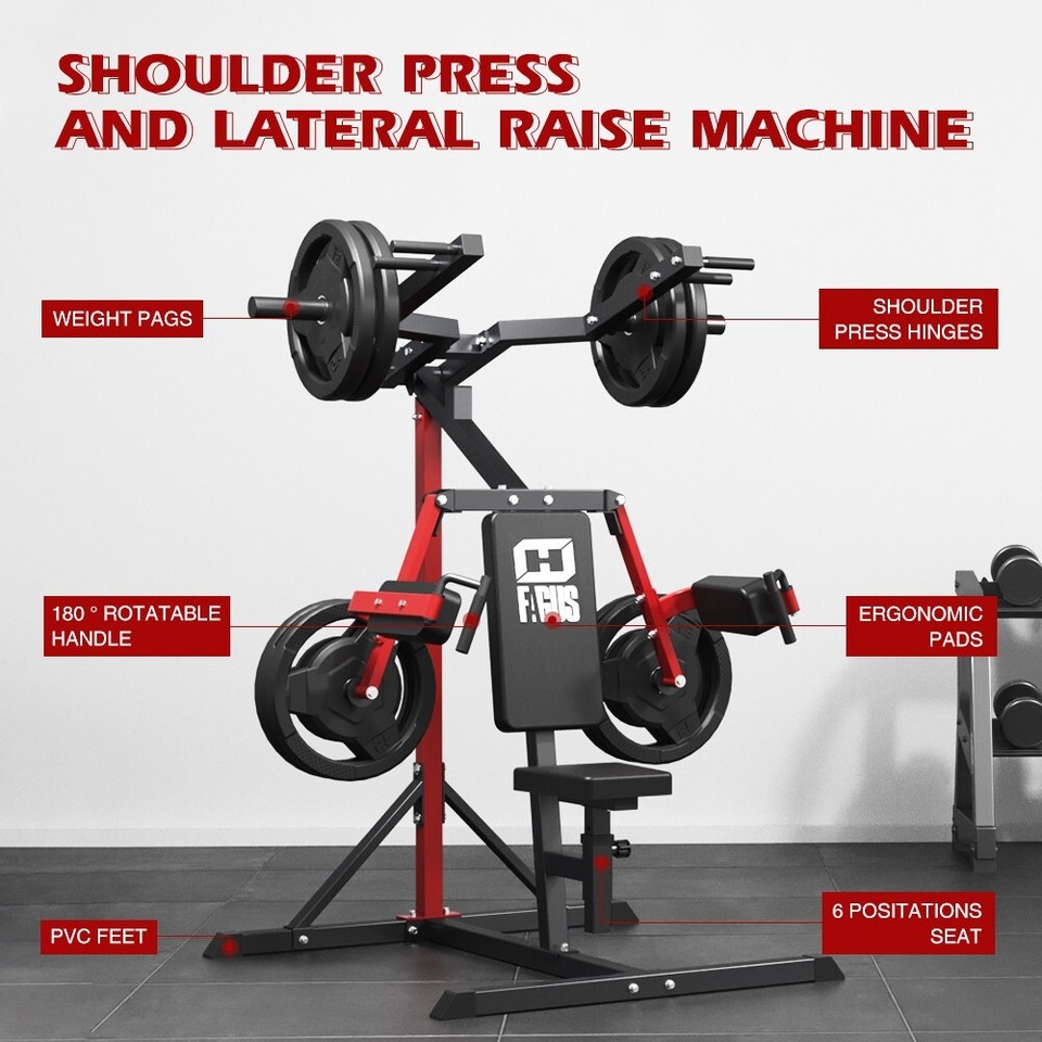 Adjustable Plate-Loaded Shoulder Press Delt Machine For Strength ...