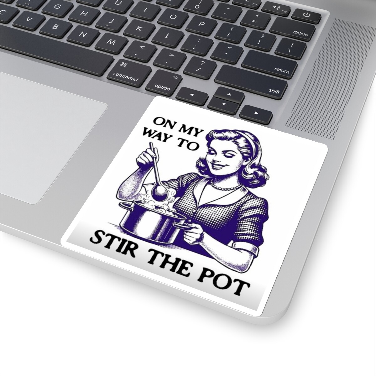 On My Way To Stir The Pot Funny Prank Humor Joke Kiss-Cut Vinyl ...