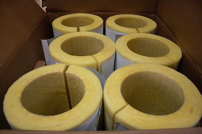 JM Johns Manville * MICRO-LOK HP Fiber Glass Pipe Insulation 6-1/8" x 1 ...