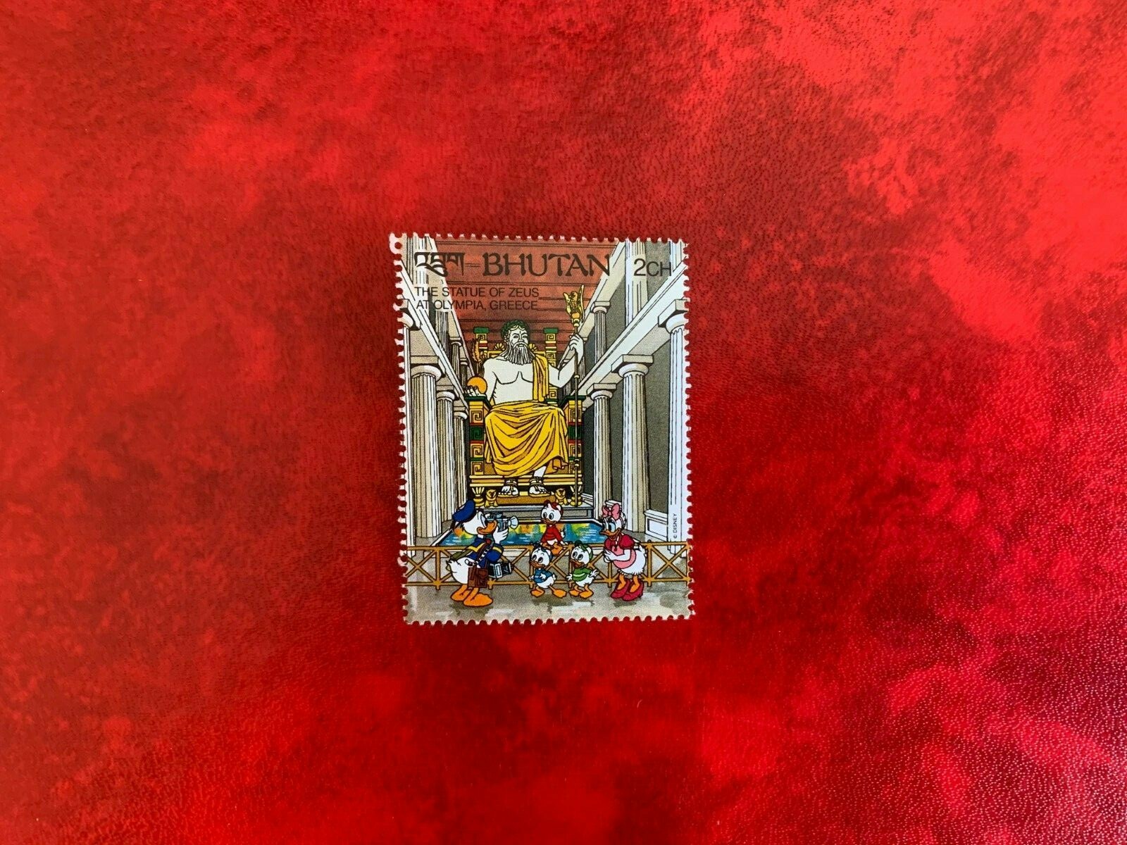 BHUTAN 1991 MNH DISNEY WONDERS WORLD DONALD DUCK ZEUS STATUE OLYMPUS ...
