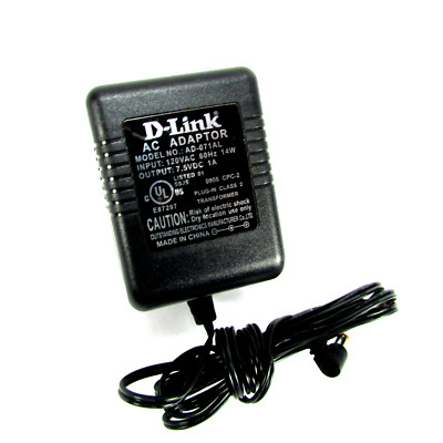 D-Link Power Supply Plug-In Class 2 Transformer Wall Adapter AD-071AL ...