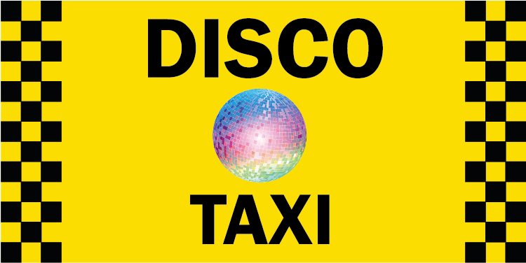 Disco Taxi Car Bumper Sticker Decal | eBay
