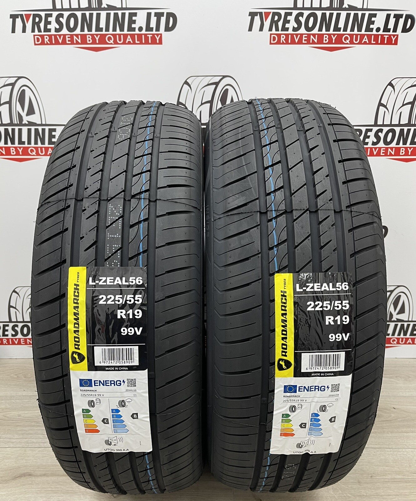 4 X 225 55 19 ROADMARCH 225/55R19 99V BRAND NEW AMAZING C B LABELS M+S ...