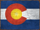 Colorado State Flag Metal Sign Framed on Rustic Wood, Americana, Rustic ...