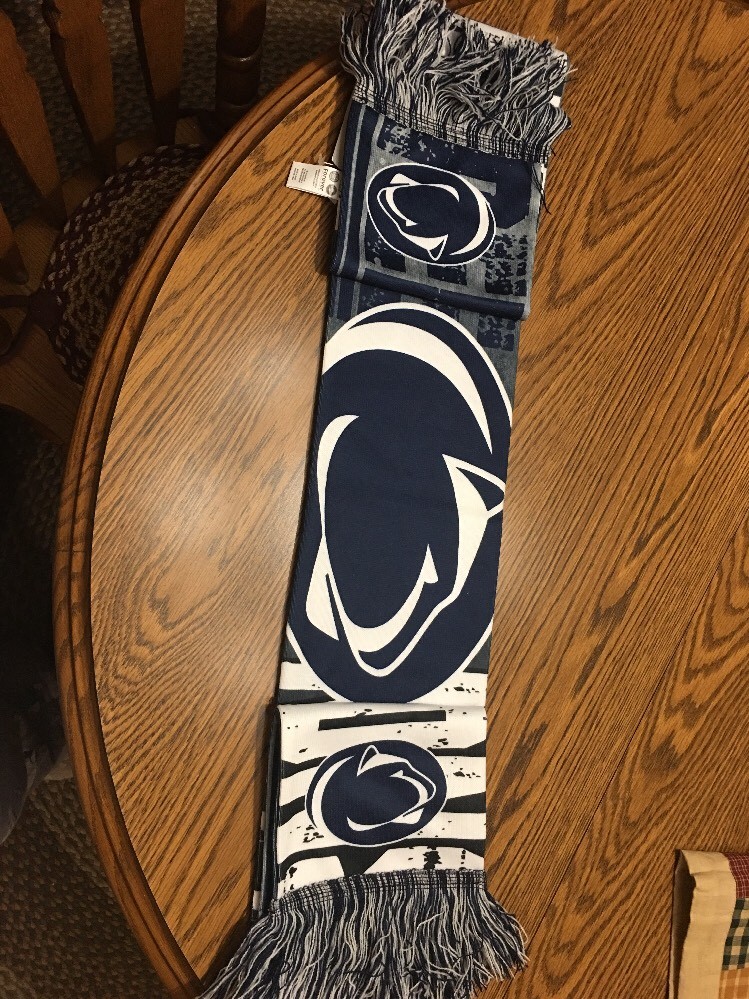 Penn State Nittany Lions NCAA Unisex Big Logo Printed Scarf - New With ...