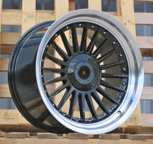 4X 18" ALPINA Style black Wheels 5X120 deep dish fit for BMW E34 E38 ...