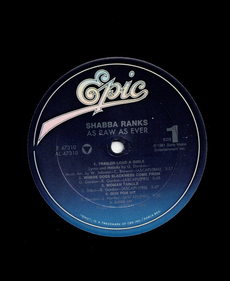 SHABBA RANKS as raw as ever U.S. EPIC LP E-47310_original 1991 | eBay ...