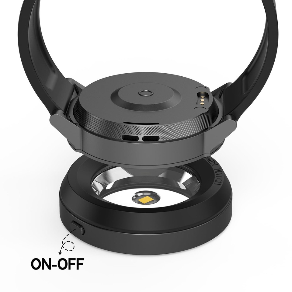 Solar Watch Fast Charger-Watch Solar Charger Metal Base, 9 Hours Timing ...