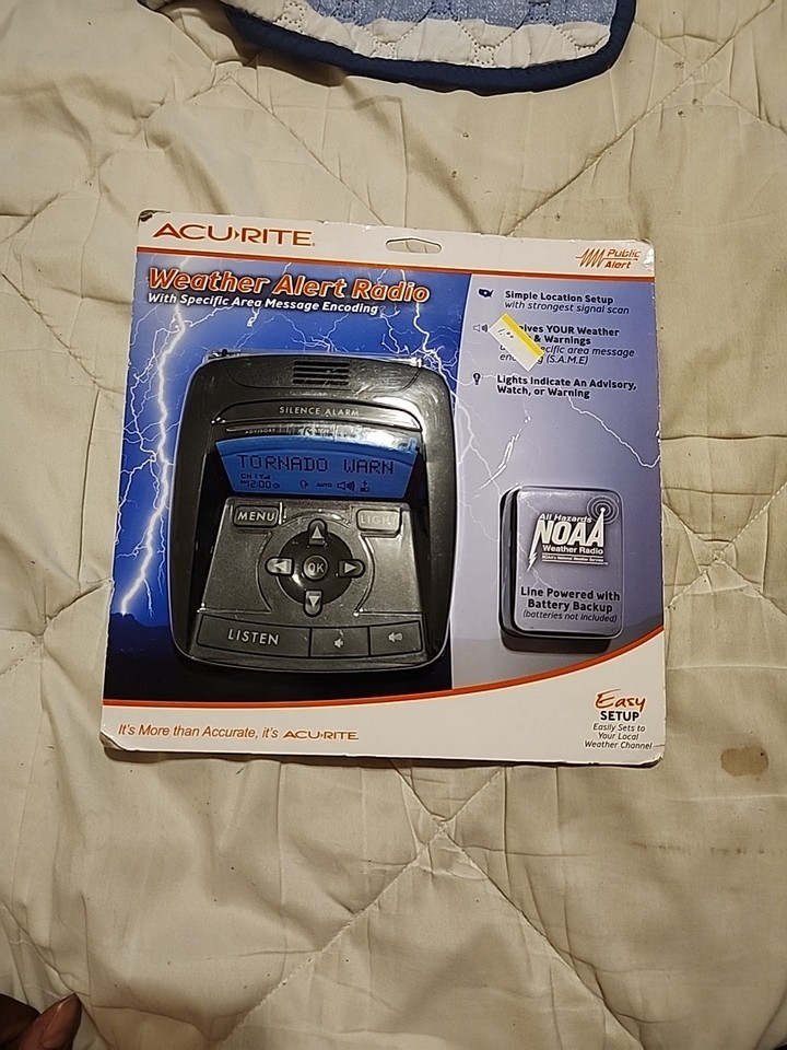 Acurite NOAA Weather Alert Radio Specific Area Message Encoding Prepper ...