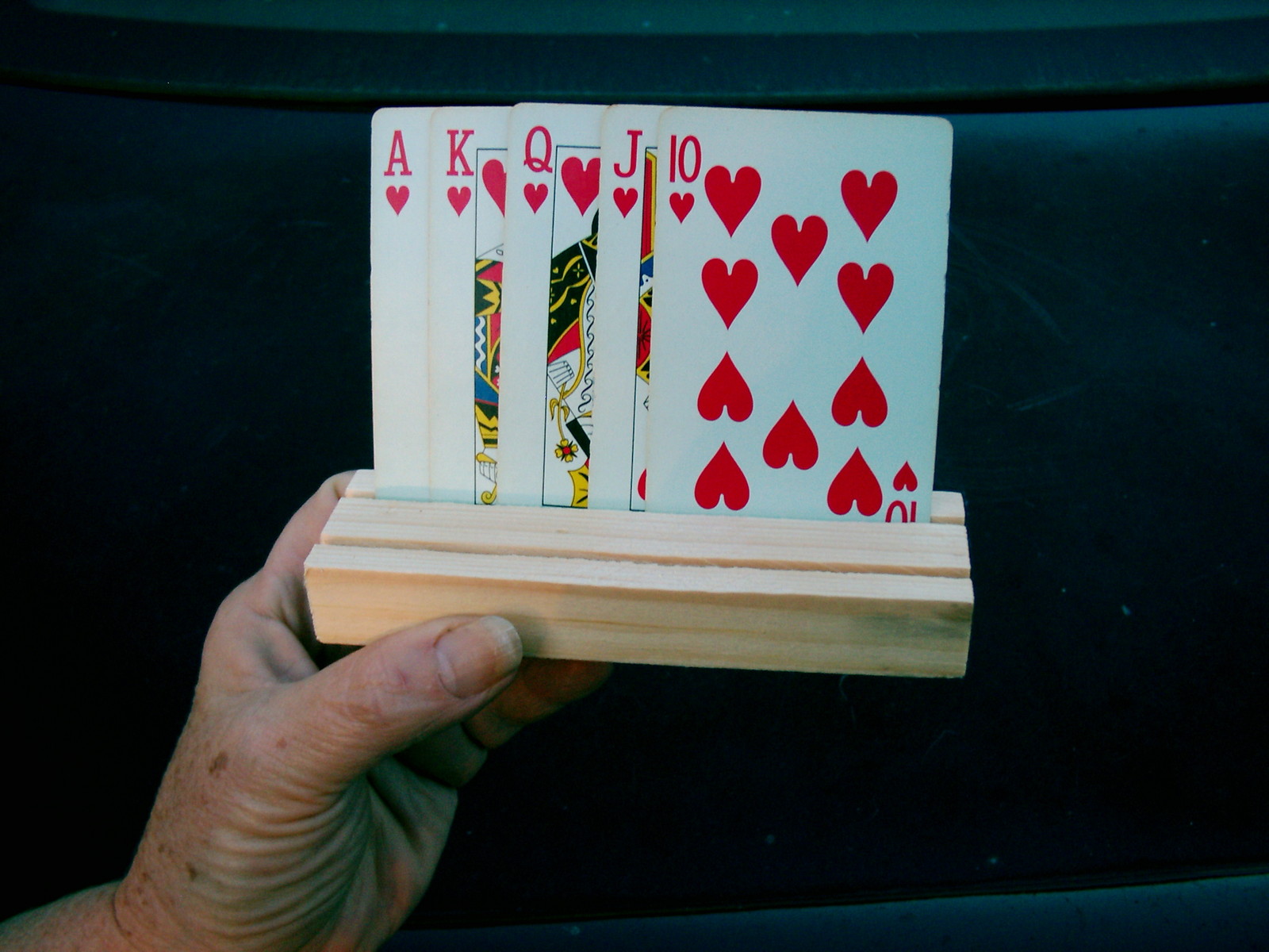 FOUR HAND HELD PLAYING CARD HOLDERS BRIDGE, CANASTA | eBay