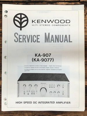 Kenwood KA-907 Amplifier Service Manual *Original* | eBay