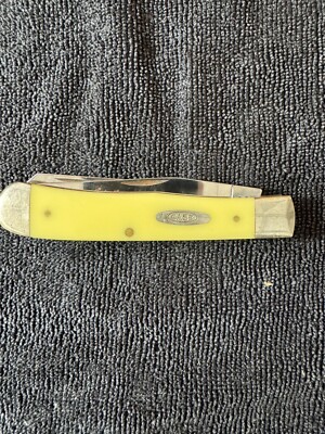 VTG Case Yellow Handle 2-Blade Trapper 3254 | eBay