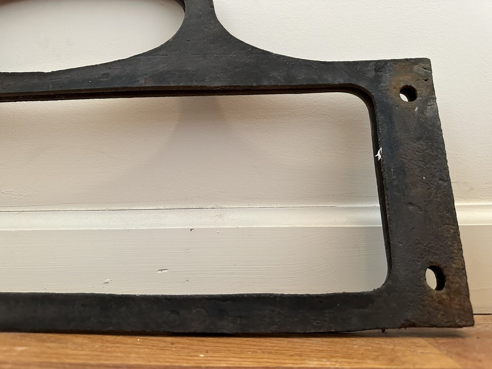 1916 ORIGINAL CAST IRON Antique Porcelain Vintage Humpback NYC Street ...