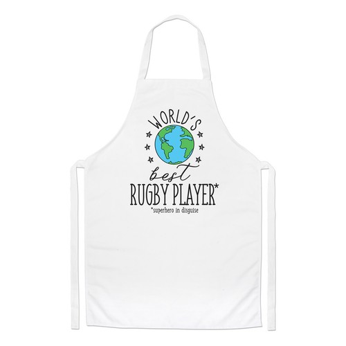 World's Best Rugby Player Chefs Apron - Funny Favourite Sport Cooking ...