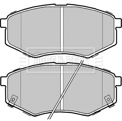 Brake Pads Set Front BBP2368 Borg & Beck 581011KA00 581011PA00 ...