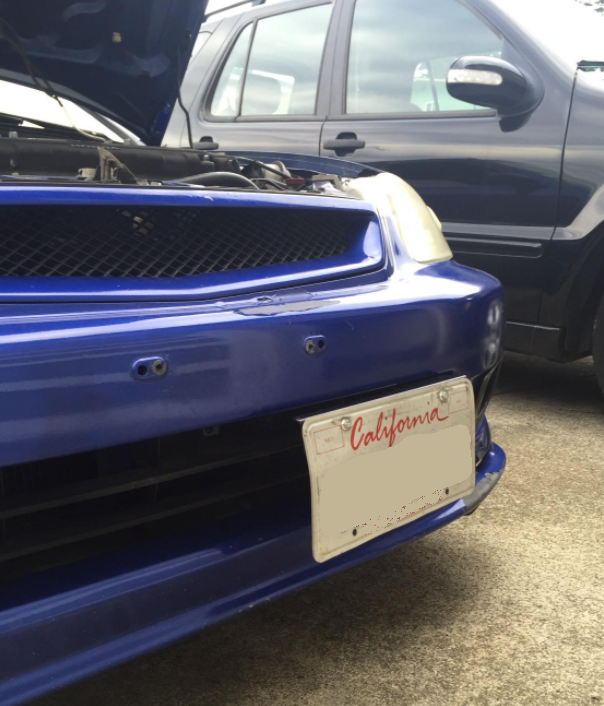 New JDM Black Universal Front Bumper License Plate Relocator Bracket ...