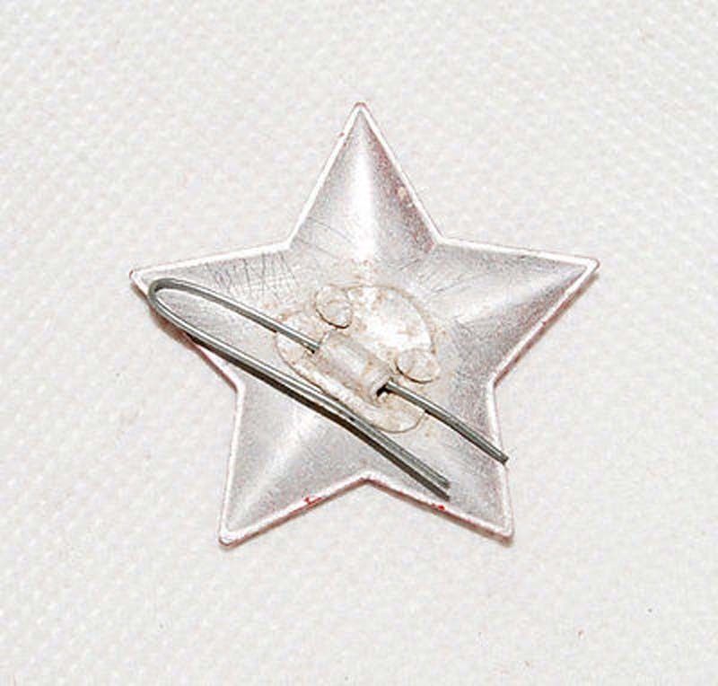 ORIGINAL CHINESE ARMY PLA CAP BADGE RED STAR FOR HAT UNIFORM INSIGNIA ...