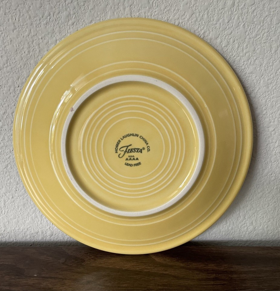 FIESTA- 7 Inch Salad Plate Yellow Fiestaware HLC-Retired | eBay