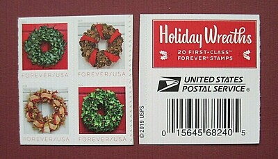 Sc # 5424-5427 ~ Block of 4 ~ Holiday Wreaths (dk1) | eBay
