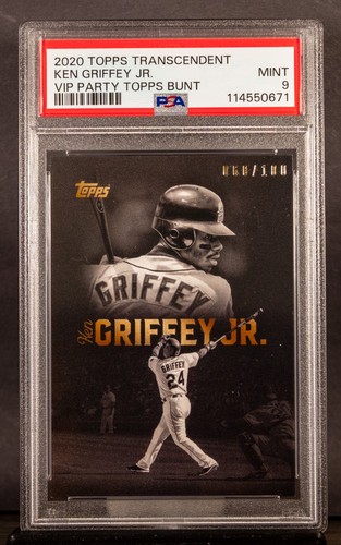 Ken Griffey Jr. 2020 Topps Transcendent VIP Party Topps Bunt /100 PSA 9 ...