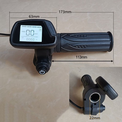 Digital LCD Handle Electric Vehicle Throttle LCD Display 48V 5pin Hall ...