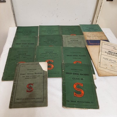 VINTAGE SINGER SEWING MACHINE BOOKS WITH INSTRUCTIONS SET FROM 1947 CG ...