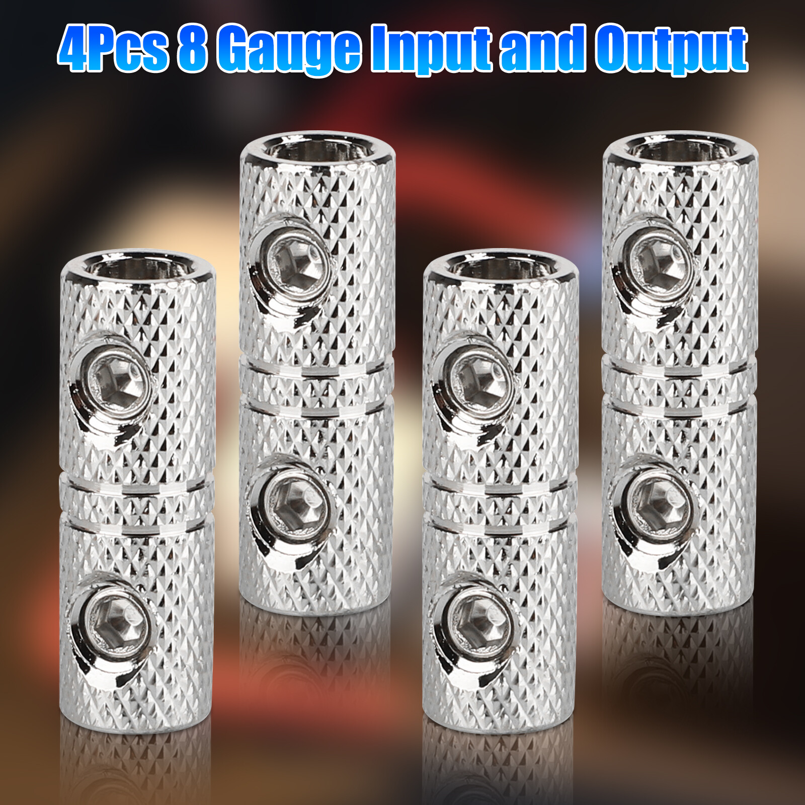 4PCS Coupler Terminal Butt Connector 8 Gauge Input and Output Power ...