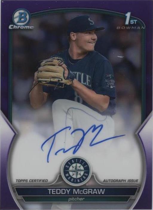 2023 Bowman Draft - Chrome Prospect Autographs Teddy McGraw #CDA-TM ...