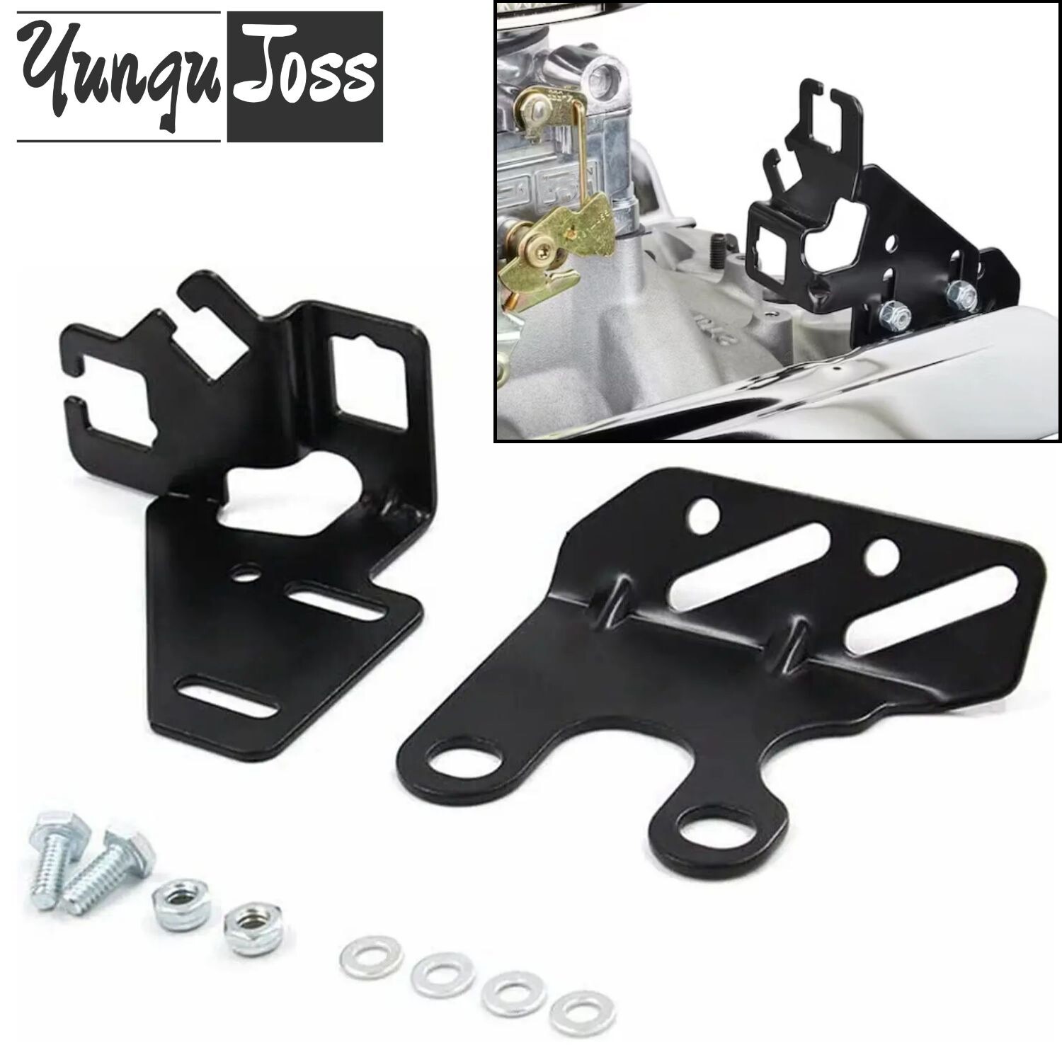 Carburetor Throttle Kickdown Transmission Cable Bracket for Chevy SBC ...