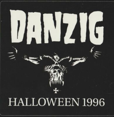 Vintage 1996 DANZIG Halloween Concert Promo Decal Sticker | eBay