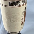 Attic white ground lekythos, 7 in, Visit to a grave,Greek Pottery ...