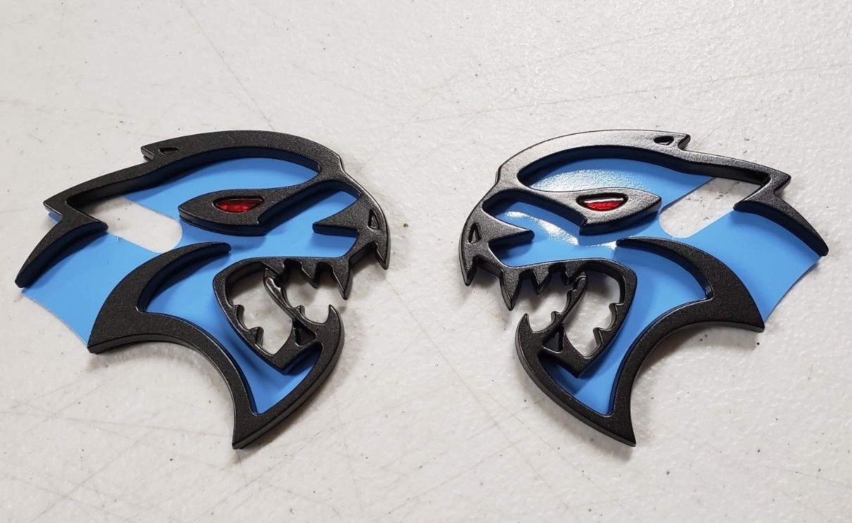 NEW 2019-21 Dodge Challenger Hellcat REDEYE Outline Logo Fender (2 ...