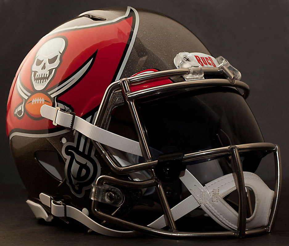 ***CUSTOM*** TAMPA BAY BUCCANEERS NFL Riddell Revolution SPEED Football ...