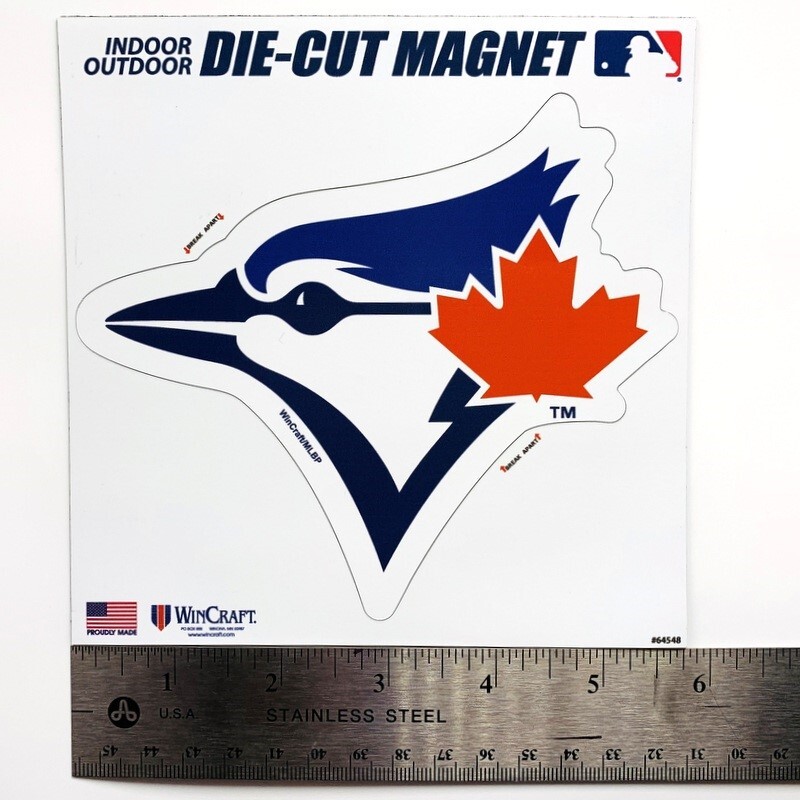 Toronto Blue Jays Magnet 5x5 Outdoor Rated Vinyl Auto Fridge MLB ...