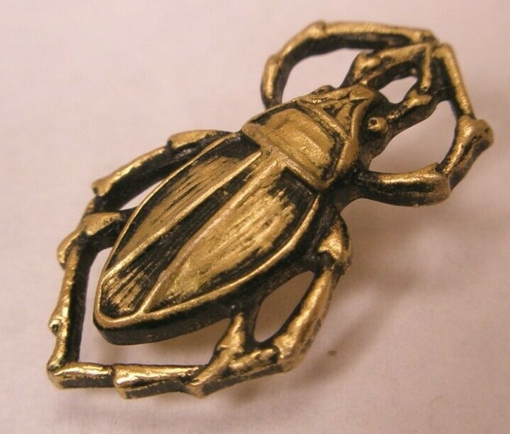 Long Leg Armored Scarab Beatles Insect Vintage Tie Ta… - Gem