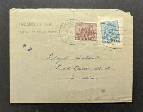 1952 Anjangaon India Inland Letter Cover | eBay