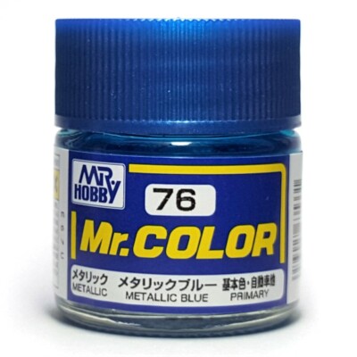 Mr. Hobby C76 Mr. Color Metallic Blue Lacquer Paint 10ml - US | eBay